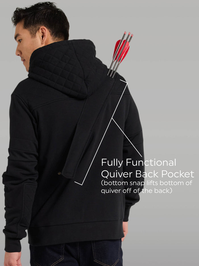 Archer Full Zip Hoodie | Premium RPG Streetwear | Patch Notes Apparel