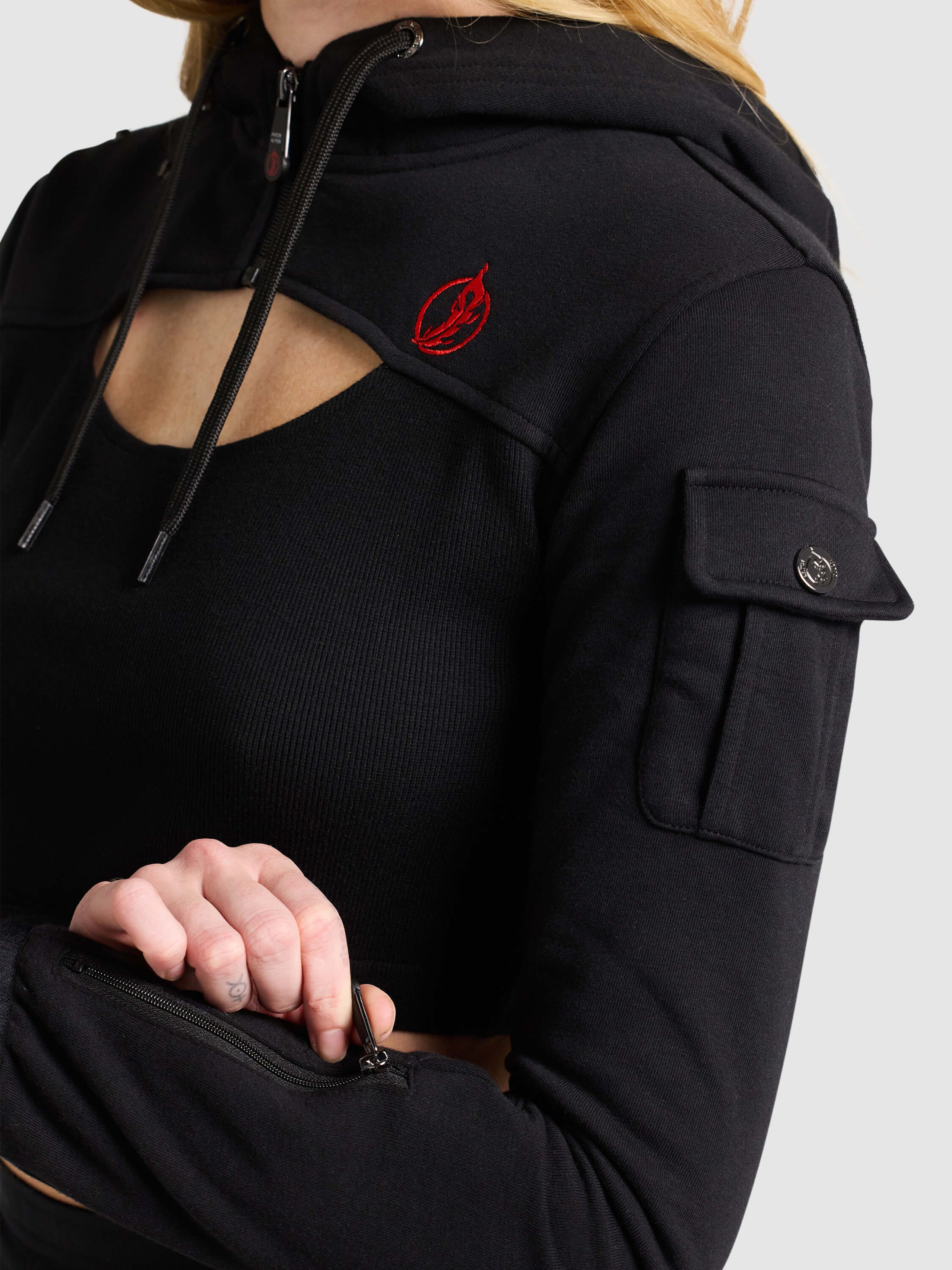 Rogue Cropped Hoodie | Patch Notes Apparel